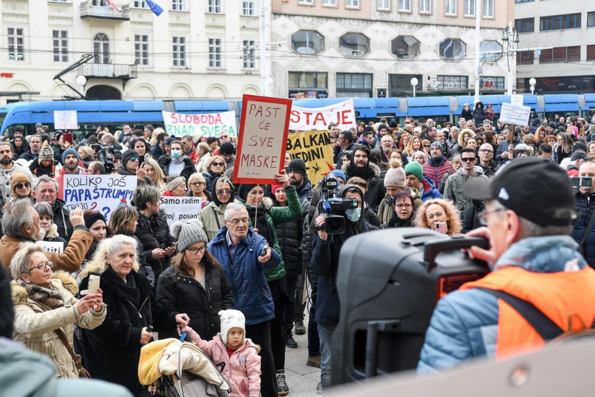 Protests against epidemiological restrictions held in five Croatian ...