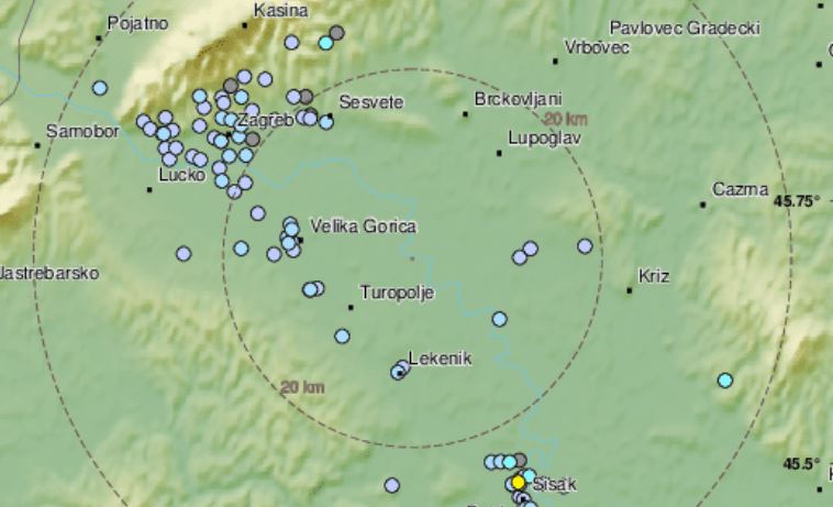 Potres magnitude 3.2 kod Petrinje - N1