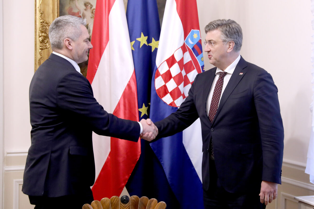 Nehammer confirms Austria's support for Croatia's Schengen entry - N1