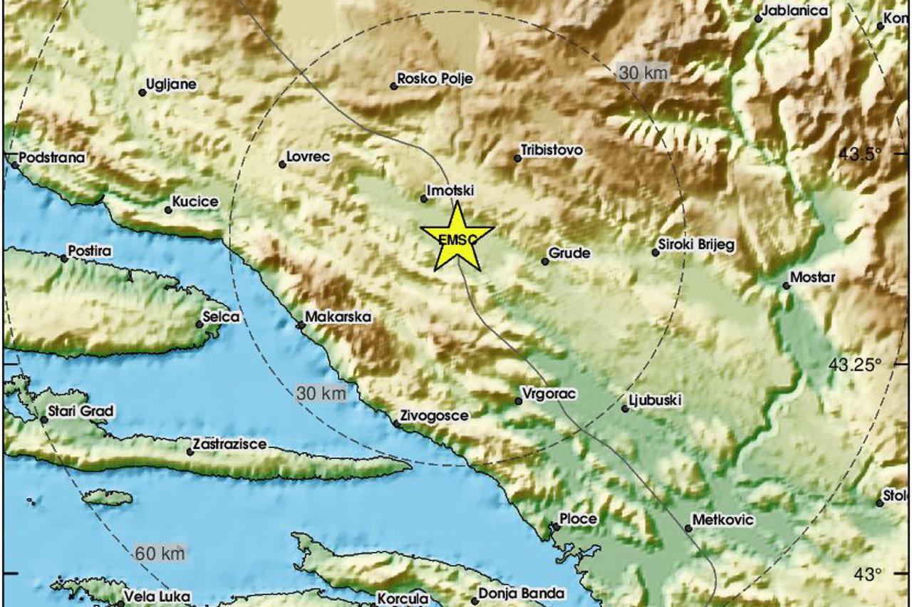 Jak potres kod Imotskog: "Gadno je treslo!" - N1