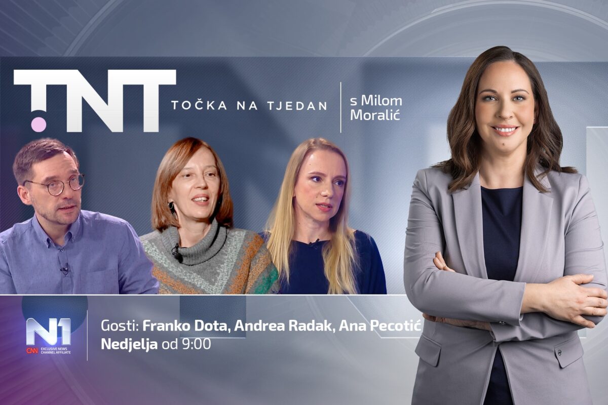 U TNT-u gostuju Andrea Radak, Franko Dota i Ana Pecotić - N1