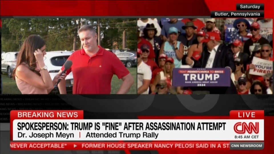 Svjedok pucnjave na Trumpovom skupu progovorio za CNN