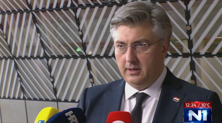 Andrej Plenković u Bruxellesu